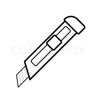 Cutter Messer. | Stock-Vektor | Colourbox